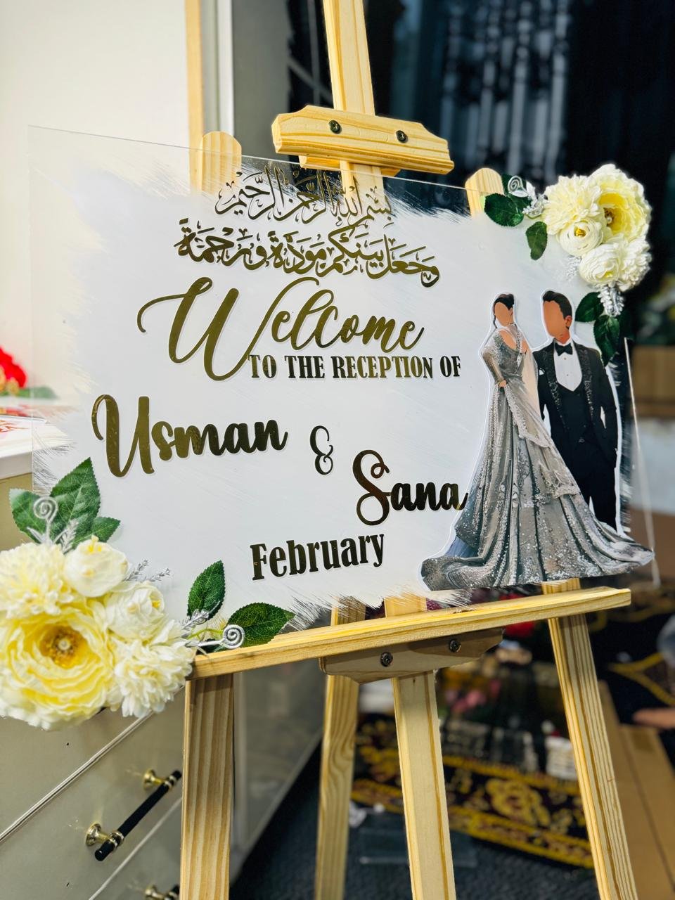 Welcome Board For Entrance walima – Jia's Craft